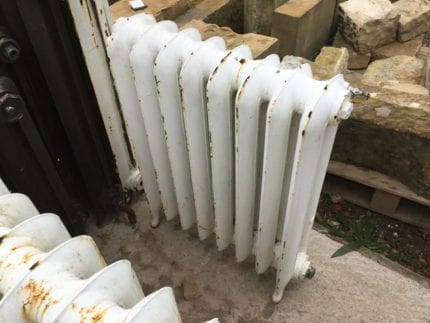Reclaimed White Painted Princess Radiator - Authentic Reclamation