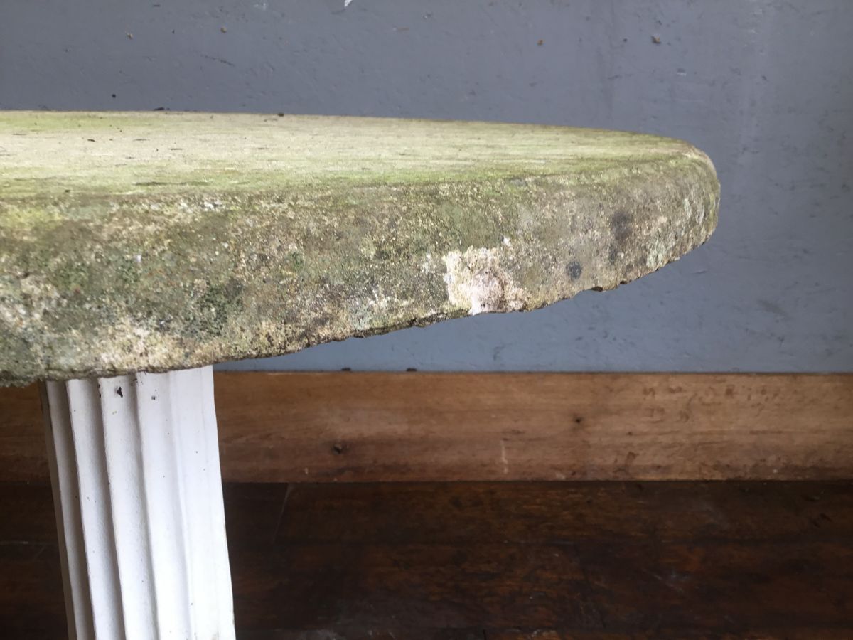 Round Stone Garden Table - Authentic Reclamation