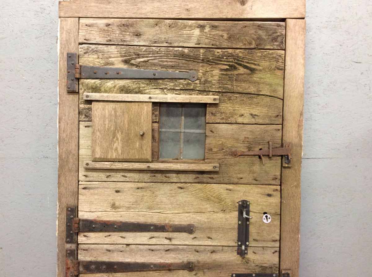 Old Oak Stable Door w Frame - Authentic Reclamation