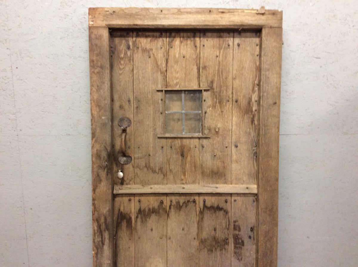 Old Oak Stable Door w Frame - Authentic Reclamation