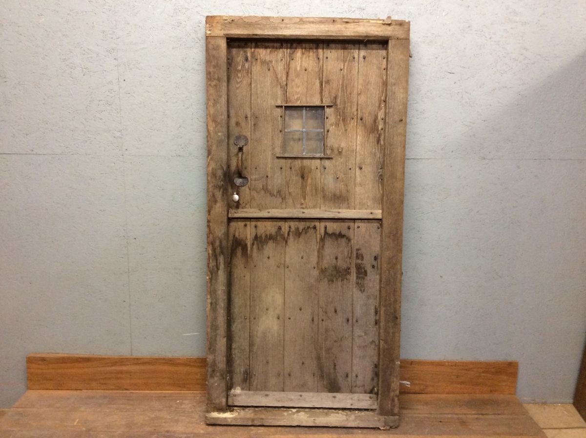 Old Oak Stable Door w Frame - Authentic Reclamation