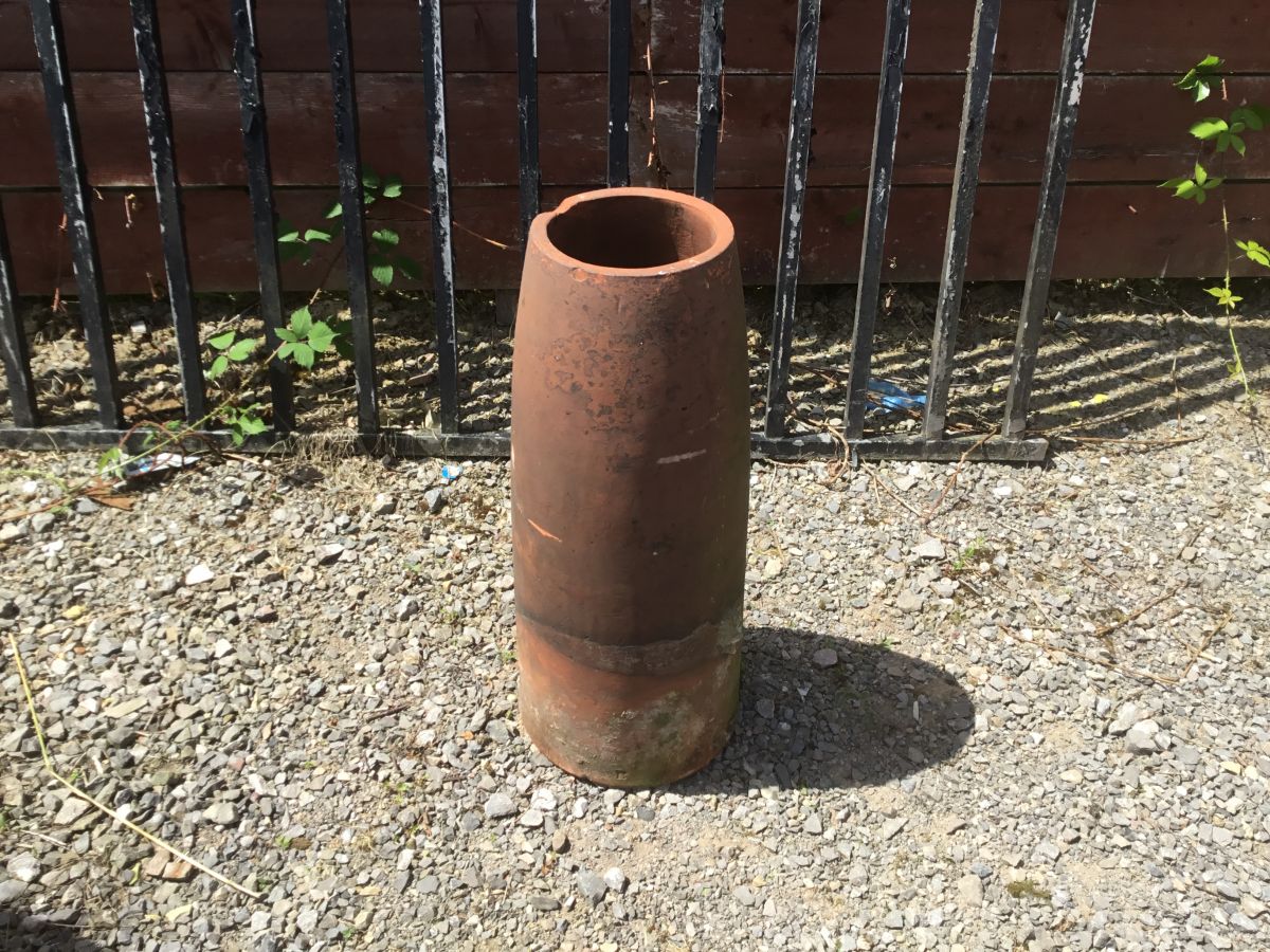 Terracotta Kind of Vortex Chimney Pot - Authentic Reclamation