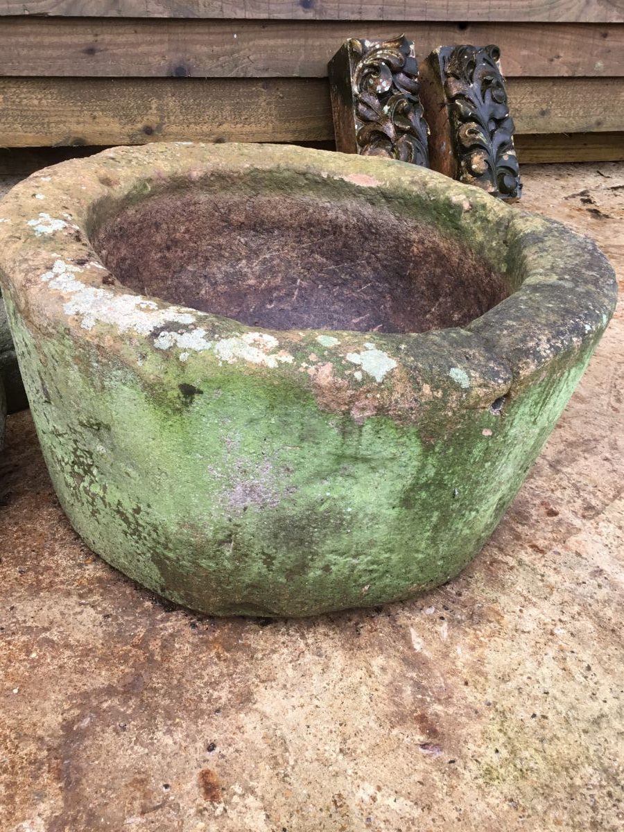 Round Stone Trough - Authentic Reclamation
