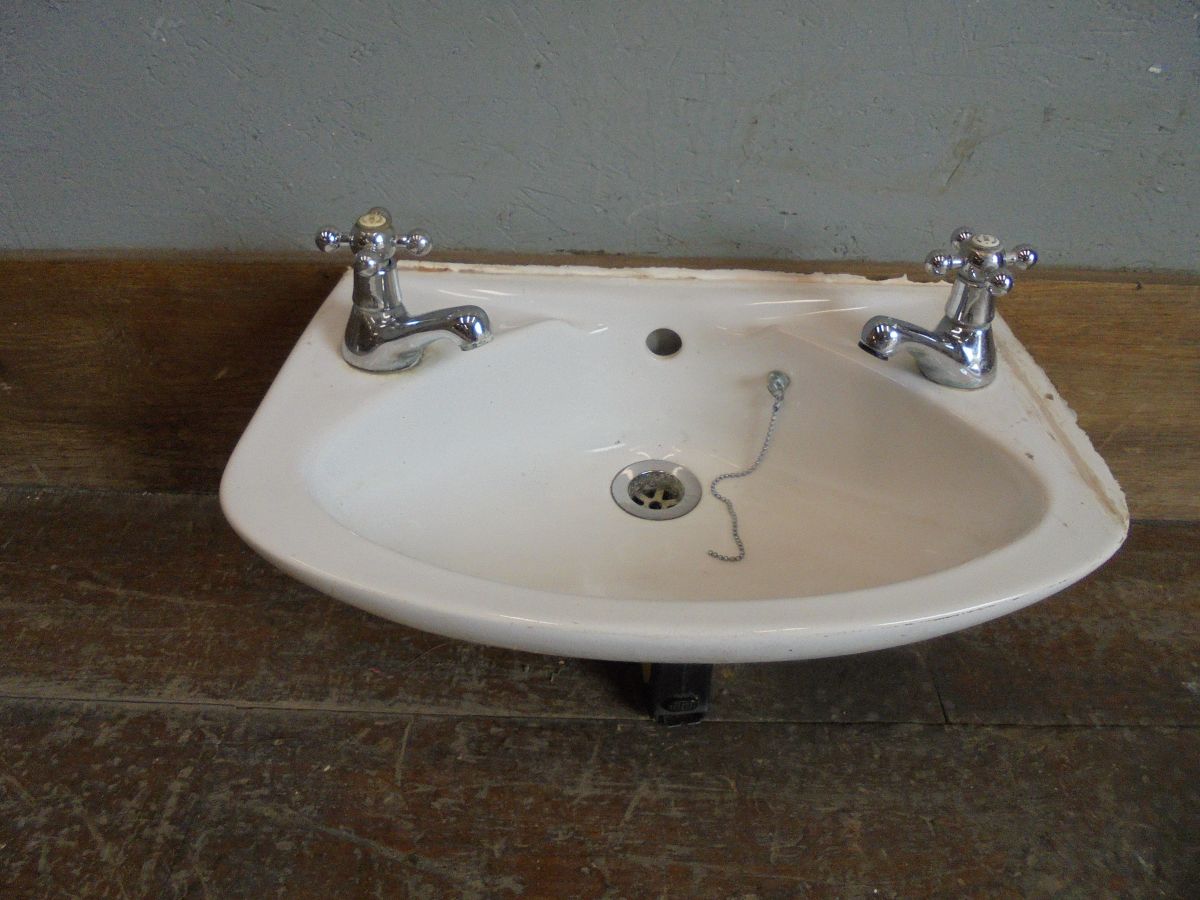 Hand Basin With Taps - Authentic Reclamation