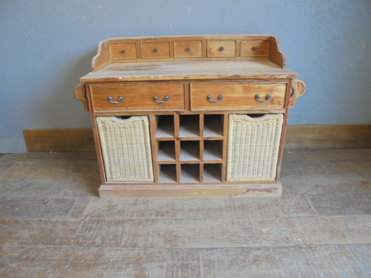Antique Pine Kitchen Cabinet - Authentic Reclamation