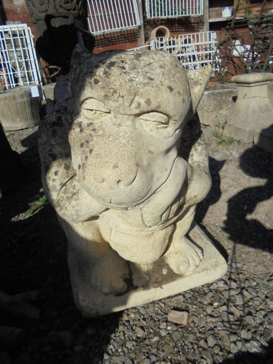 Concrete Monkey Gargoyle - Authentic Reclamation