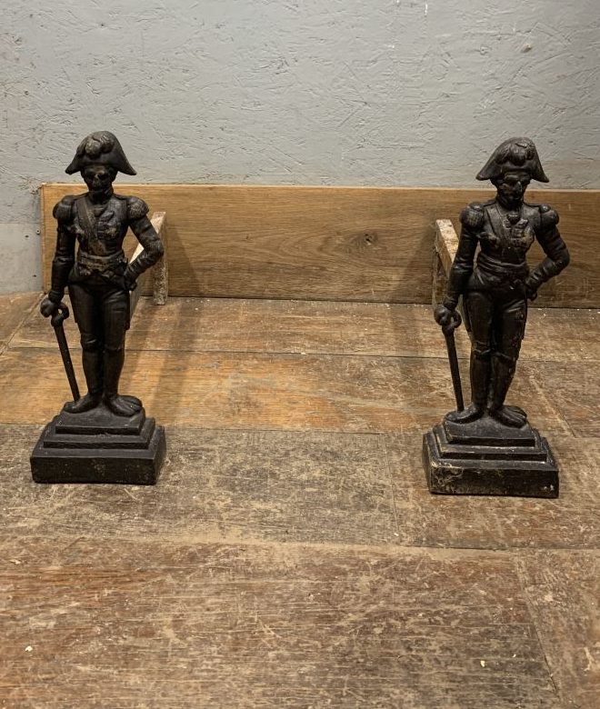 Reproductive Napoleonic Fire Dogs - Authentic Reclamation