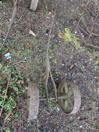 Reclaimed Cast Iron Garden Wheels - Authentic Reclamation