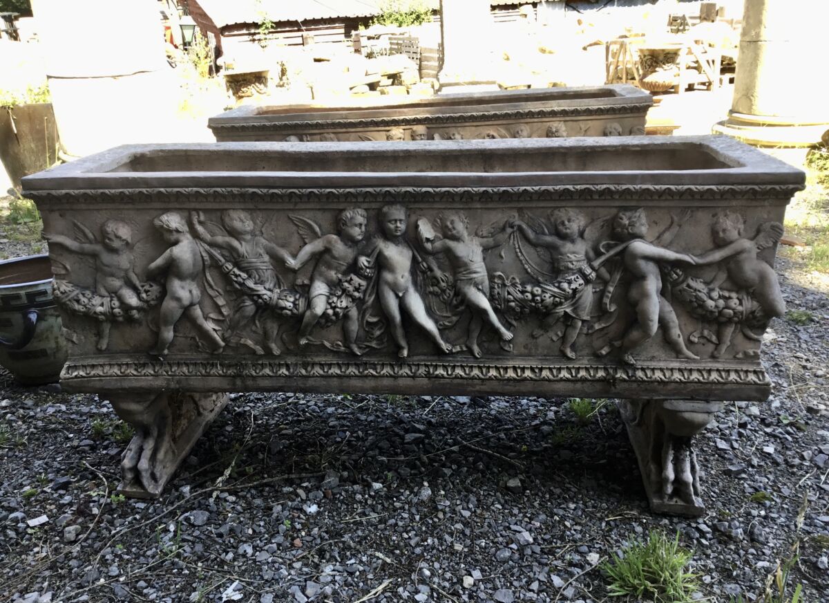 Reclaimed Rectangle Cupid Troughs - Authentic Reclamation