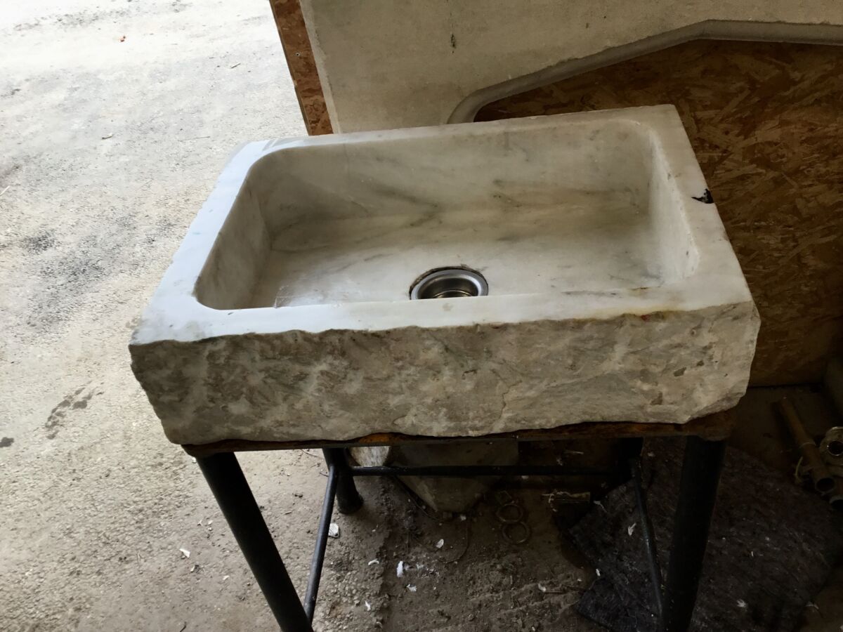 Reclaimed Marble Sink - Authentic Reclamation marble