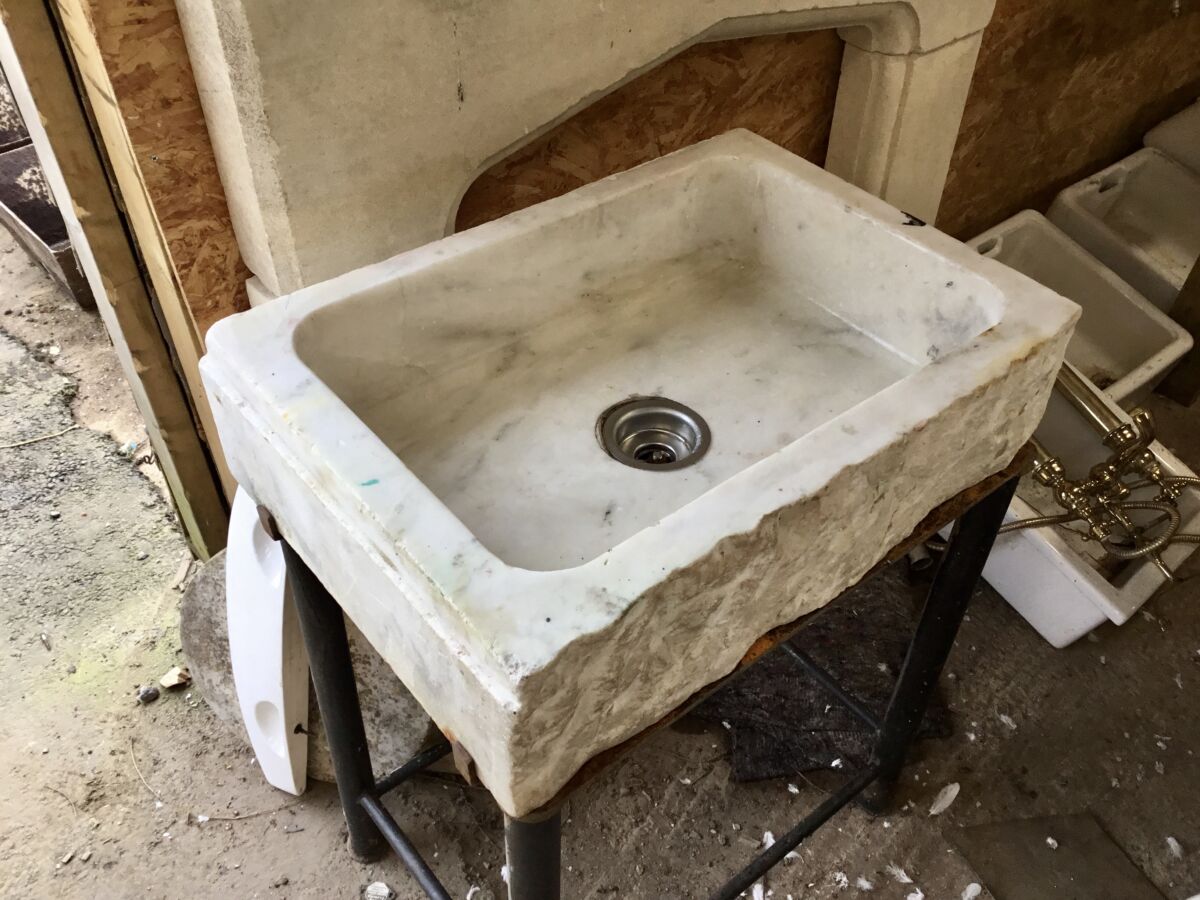 Reclaimed Marble Sink - Authentic Reclamation marble