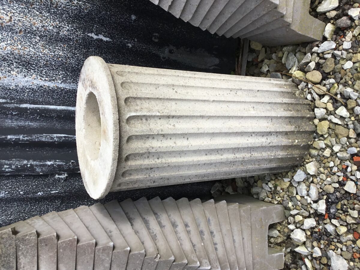 Set of Reclaimed Stone Pillars - Authentic Reclamation