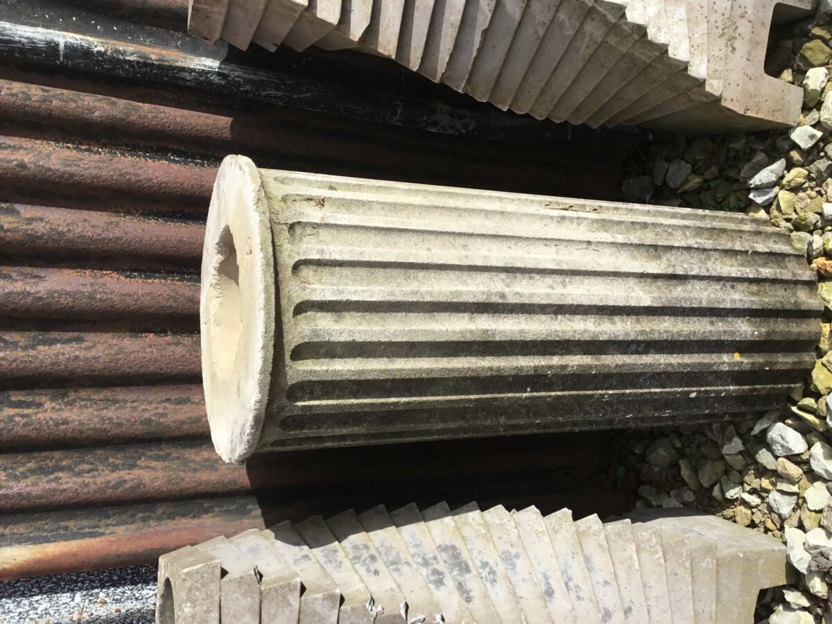 Set of Reclaimed Stone Pillars - Authentic Reclamation