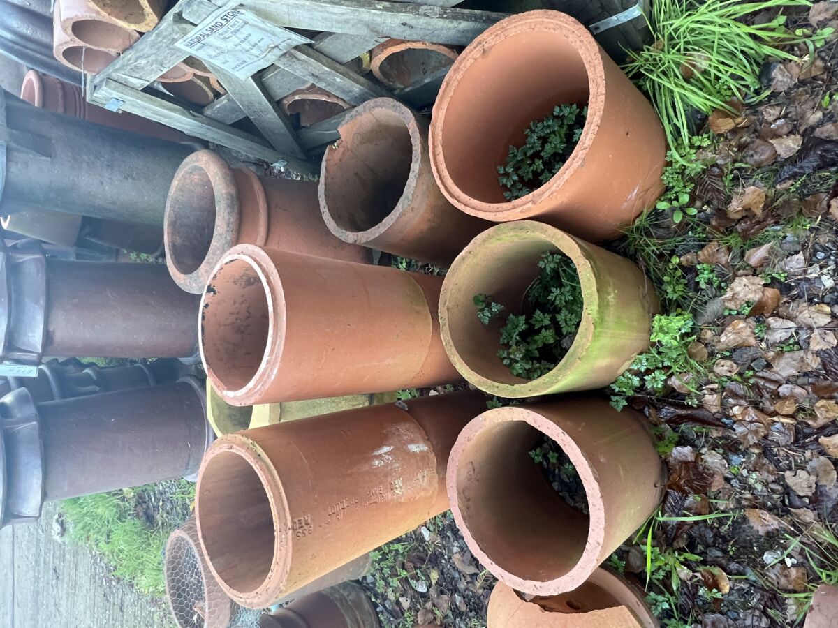 Batch of Small Plain Round Chimney Pots - Authentic Reclamation