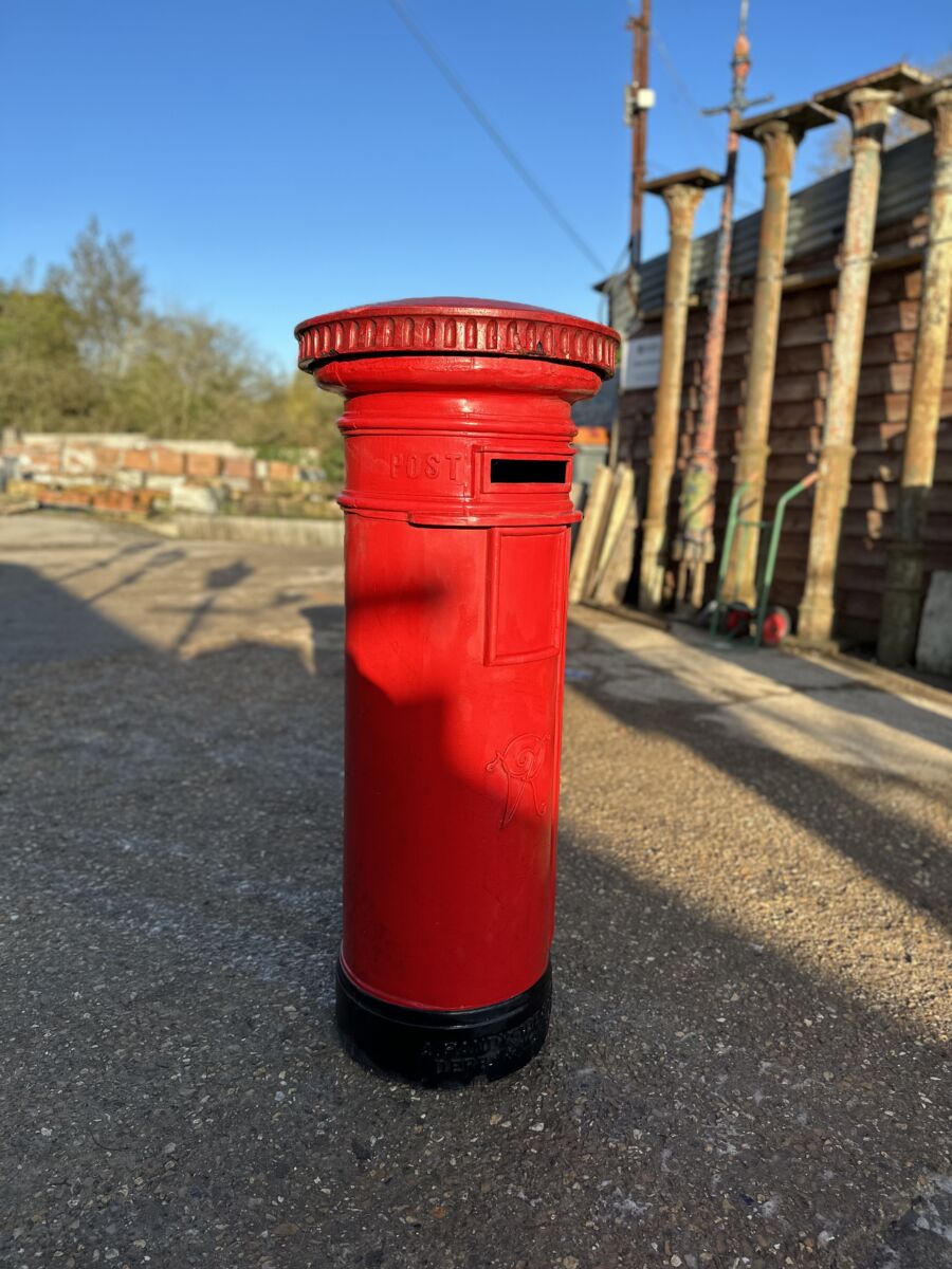 Reclaimed Red Fibre Glass Post Box - Authentic Reclamation
