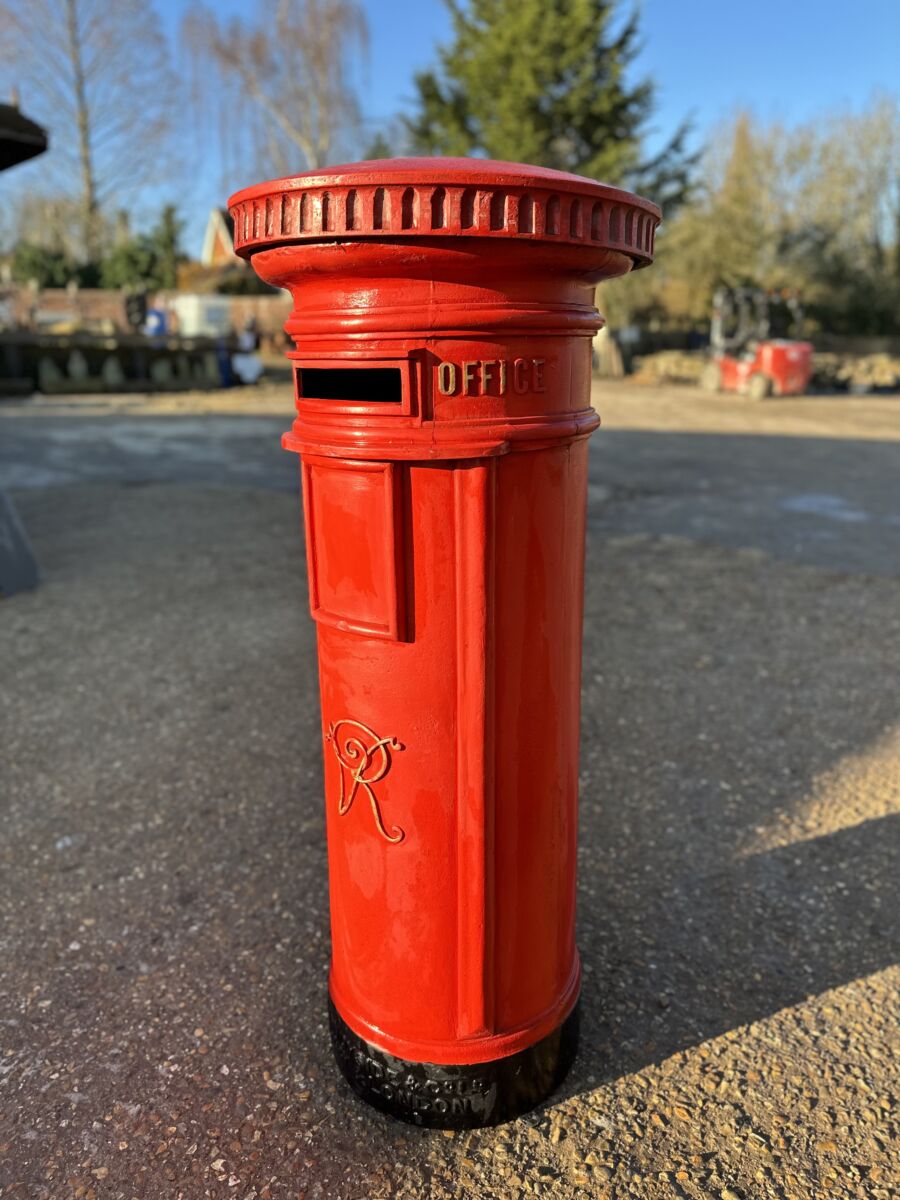 Red Fibreglass Reproduction Post Box - Authentic Reclamation