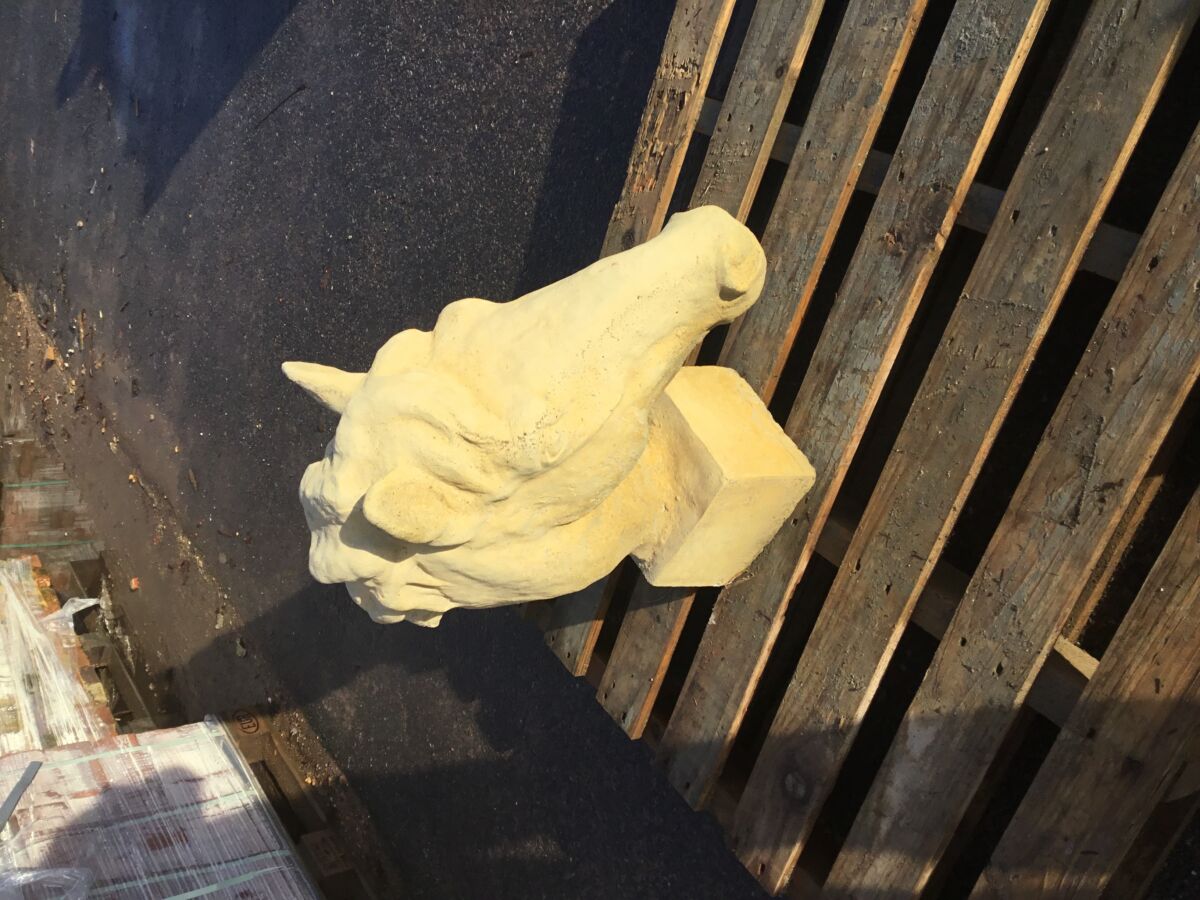 Reconstituited Stone Horse Head - Authentic Reclamation