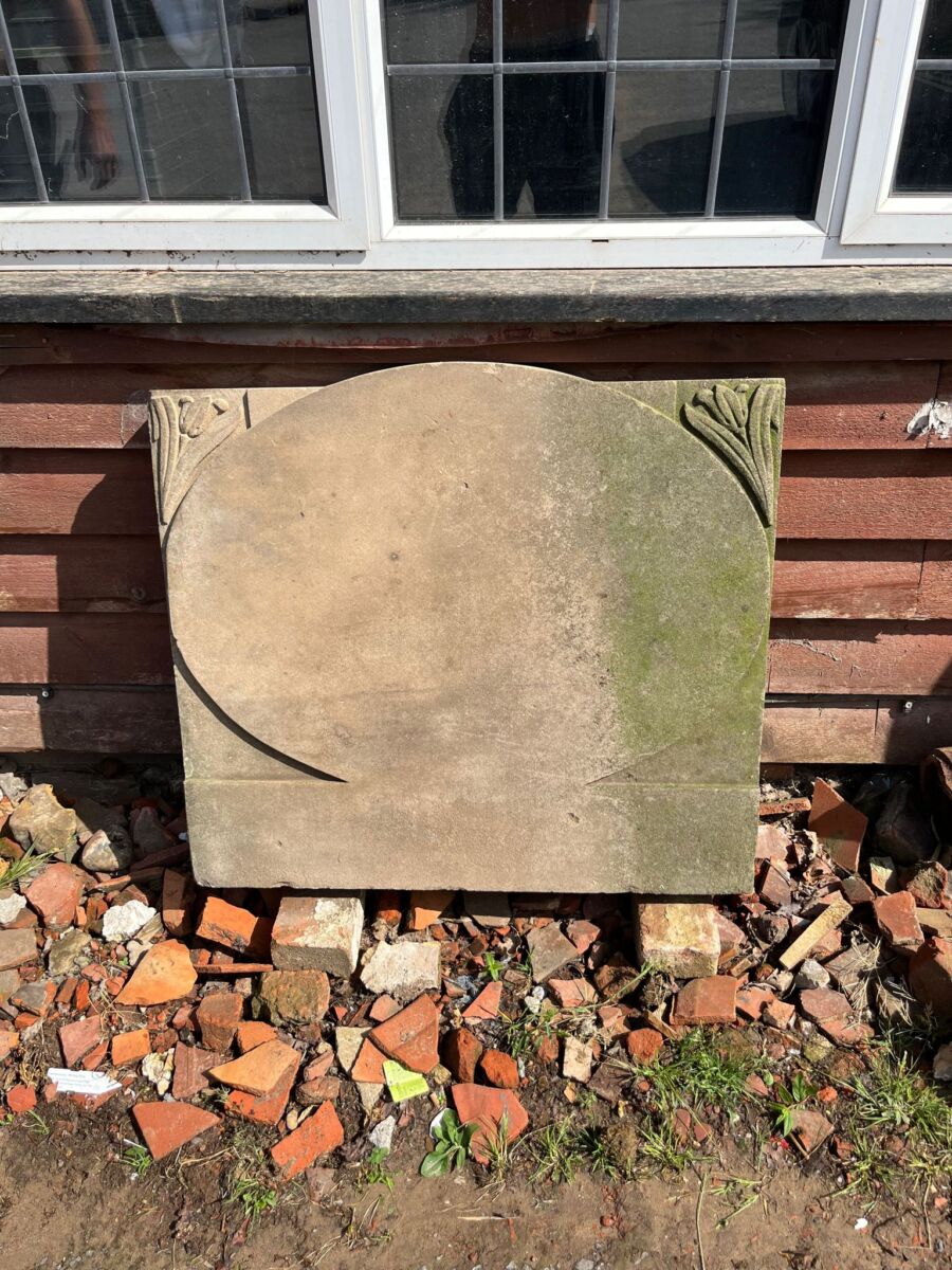 Fantastically Weathered Stone Plaque - Authentic Reclamation