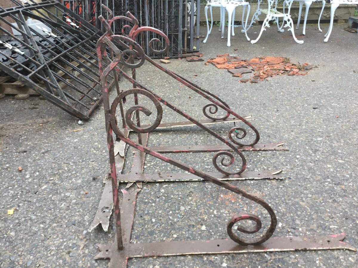 Large Metal Scroll Bracket/s - Authentic Reclamation
