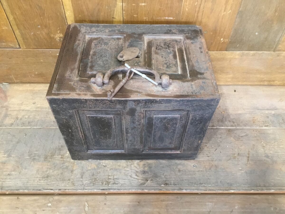 Old Aged Solid Safe With keys - Authentic Reclamation