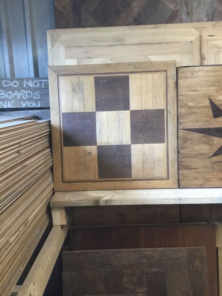 Patterned Checkers Table Top - Authentic Reclamation