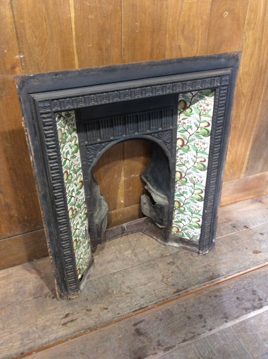 Victorian Fire Insert Broken Back - Authentic Reclamation