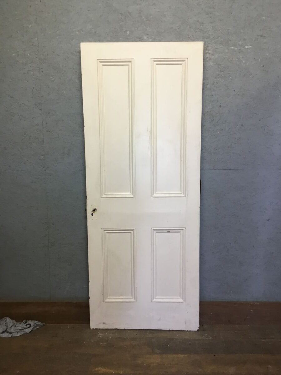 Off White Painted Reclaimed Door - Authentic Reclamation