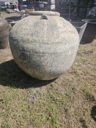 HUGE ROUND CLAY POT WITH SMALL LIP HANDLES - Authentic Reclamation