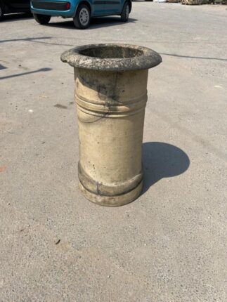 SLIGHTLY CRACKED YELLOW CHIMNEY POT - Authentic Reclamation
