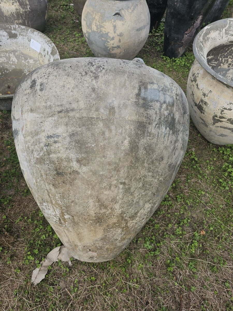 ROUND CLAY POT WITH SMALL RIM - Authentic Reclamation