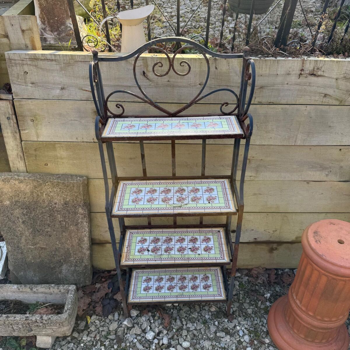 Beautiful Floral Plant Display Stand