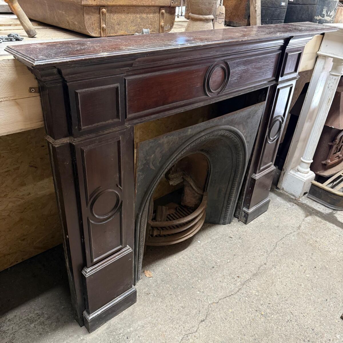 Reclaimed Hardwood Fire Surround