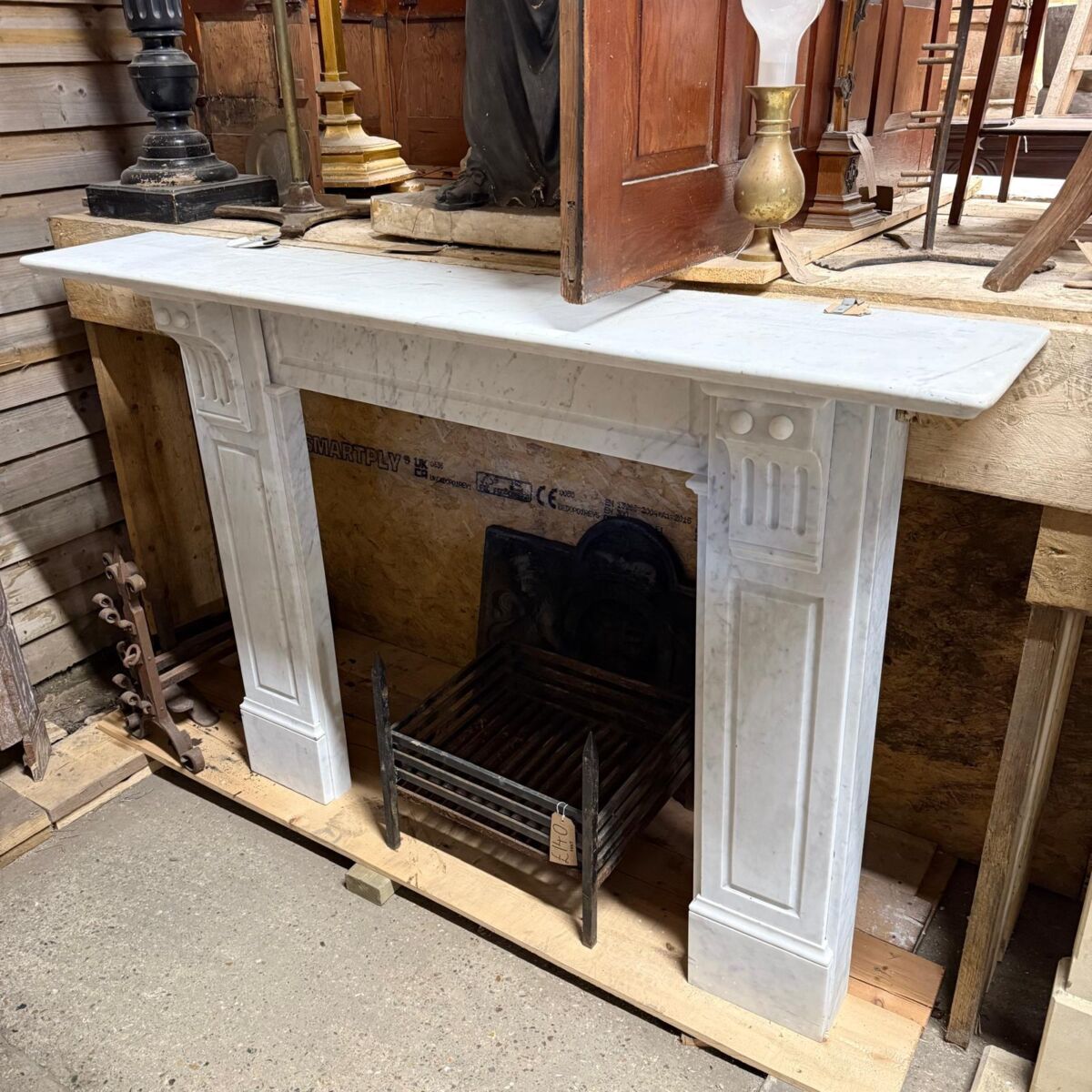 Elegant Marble Fire Surround