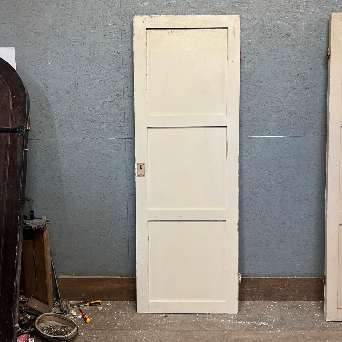 3 Panel Cream Door