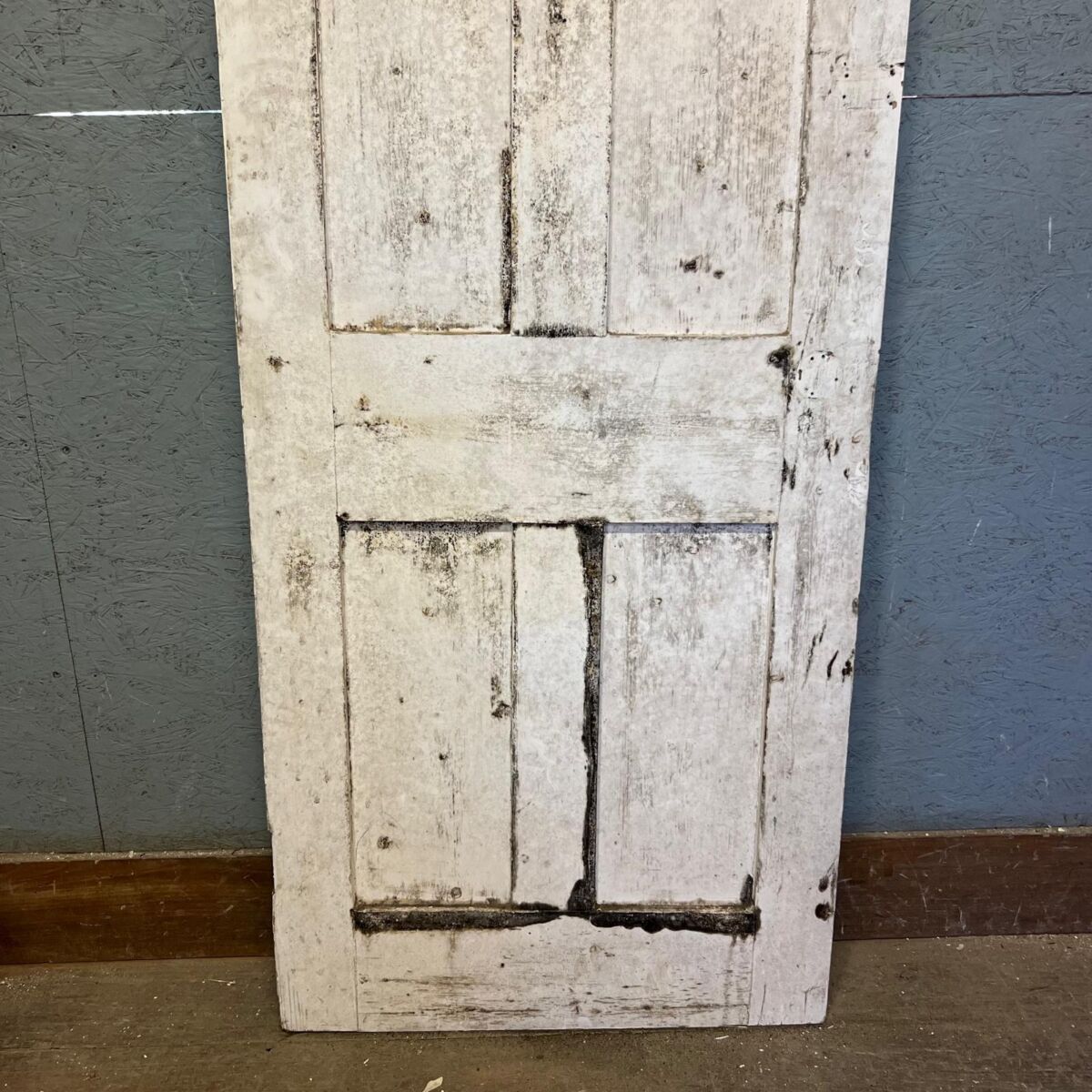 Weathered White Door