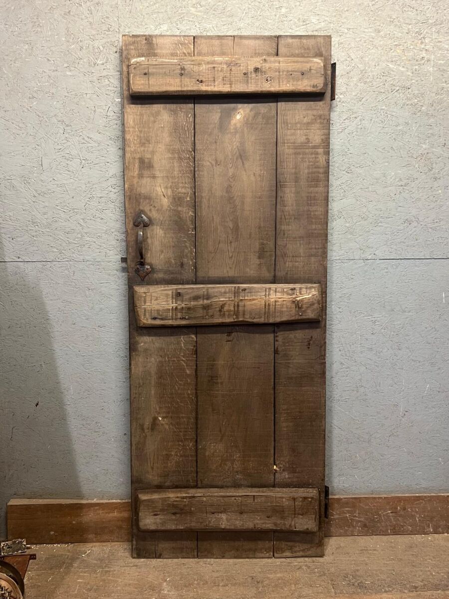 Stunning Thick Oak Ledge And Brace Door