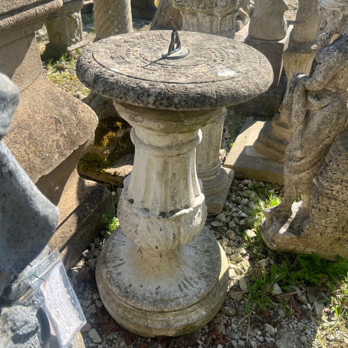 Beautiful Sundial with Ornate Pedestal