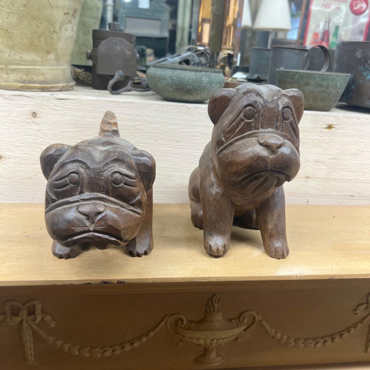 Pair of Bulldog Figures