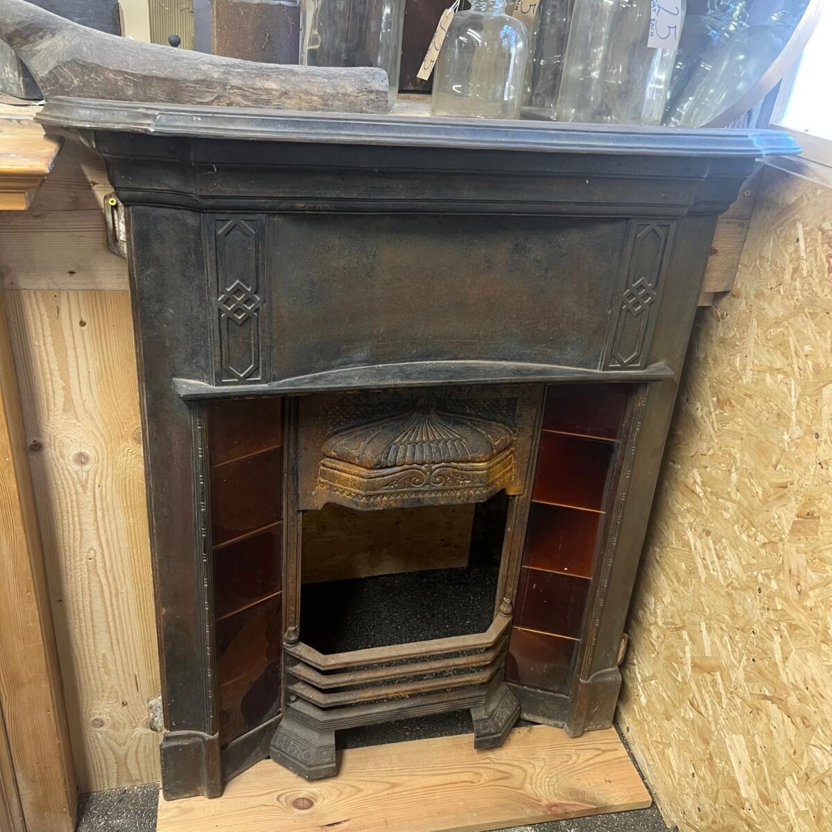 Majestic Red Tile Fireplace