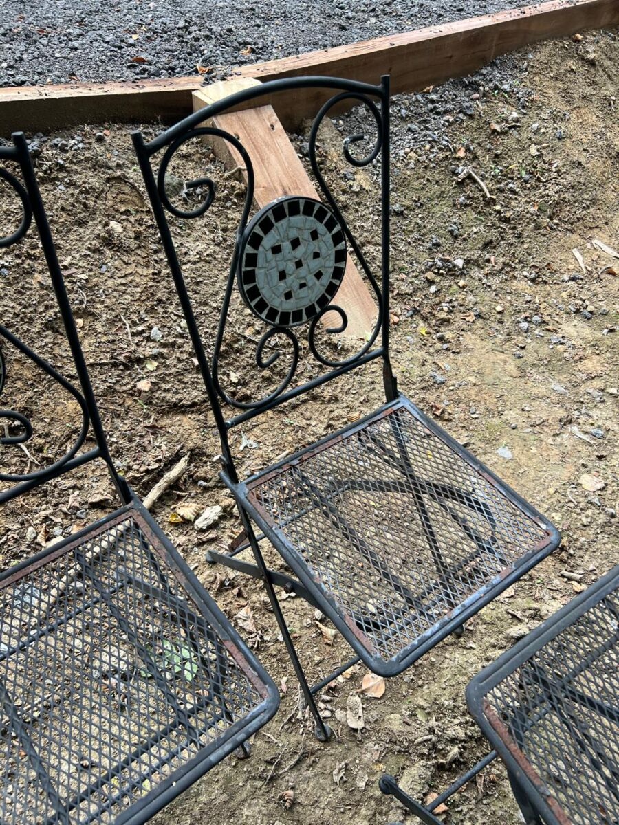 Folding Mosaic Garden Chairs