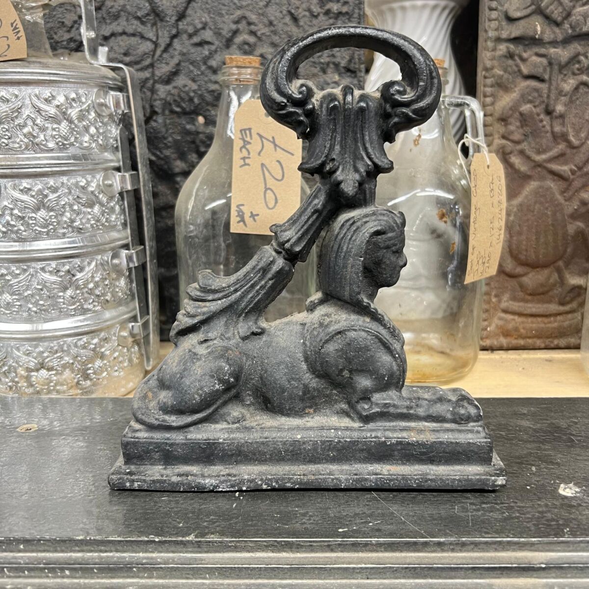 Iron Sphinx Doorstop