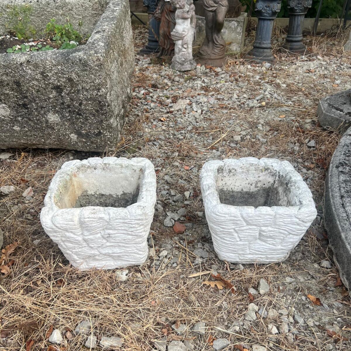 Textured Square Planters