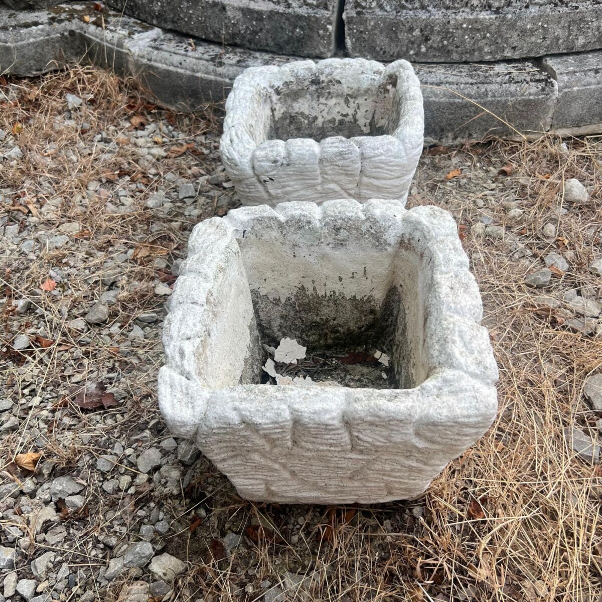 Textured Square Planters
