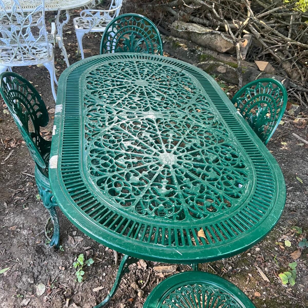 Victorian Green Garden Set