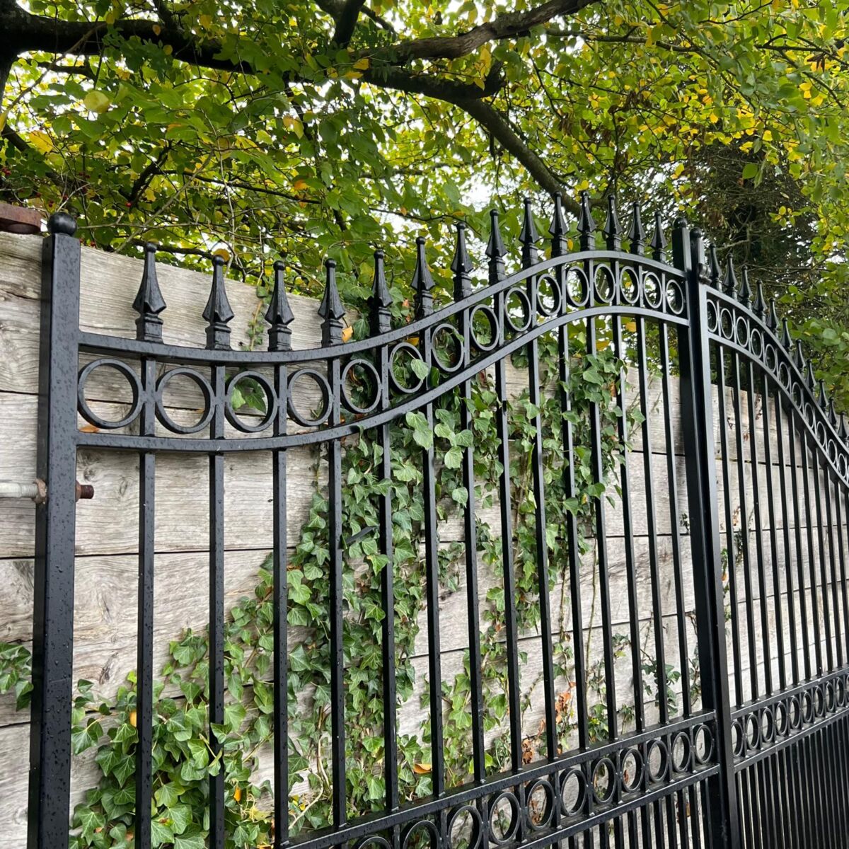 Large Arched Metal Gates