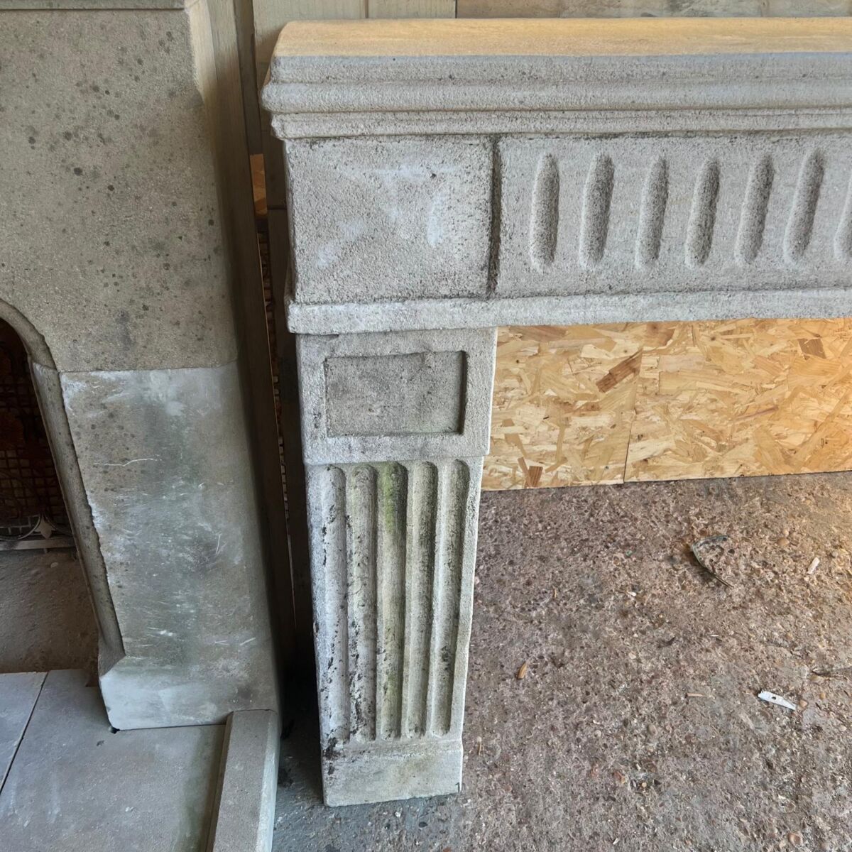 Fluted Stone Fire Surround