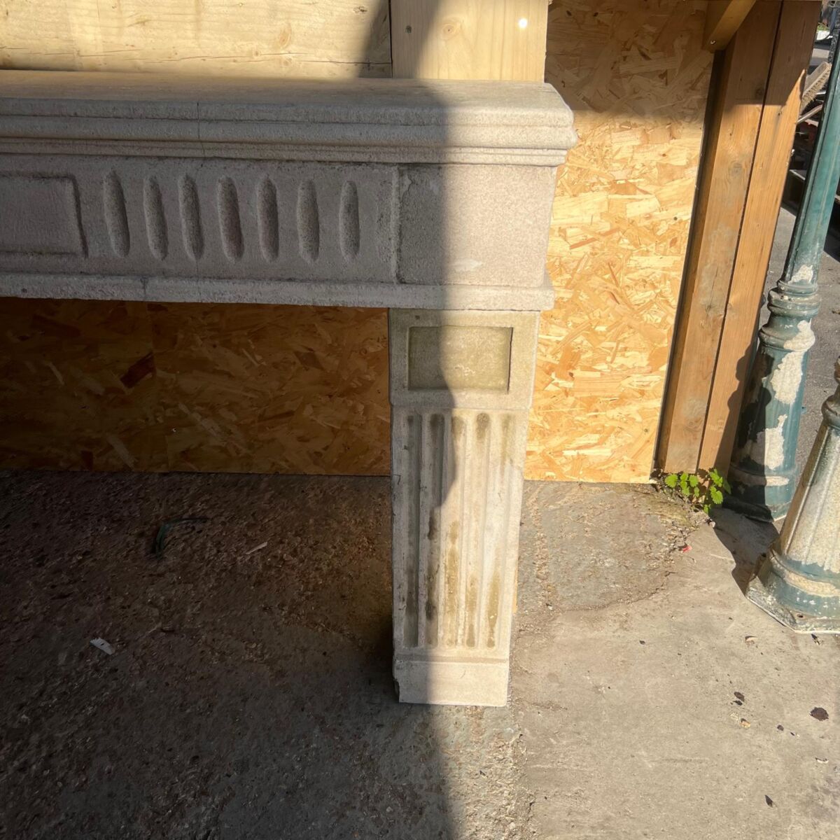 Fluted Stone Fire Surround