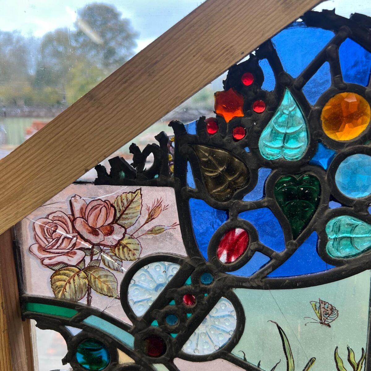 Pretty Floral Stained Glass