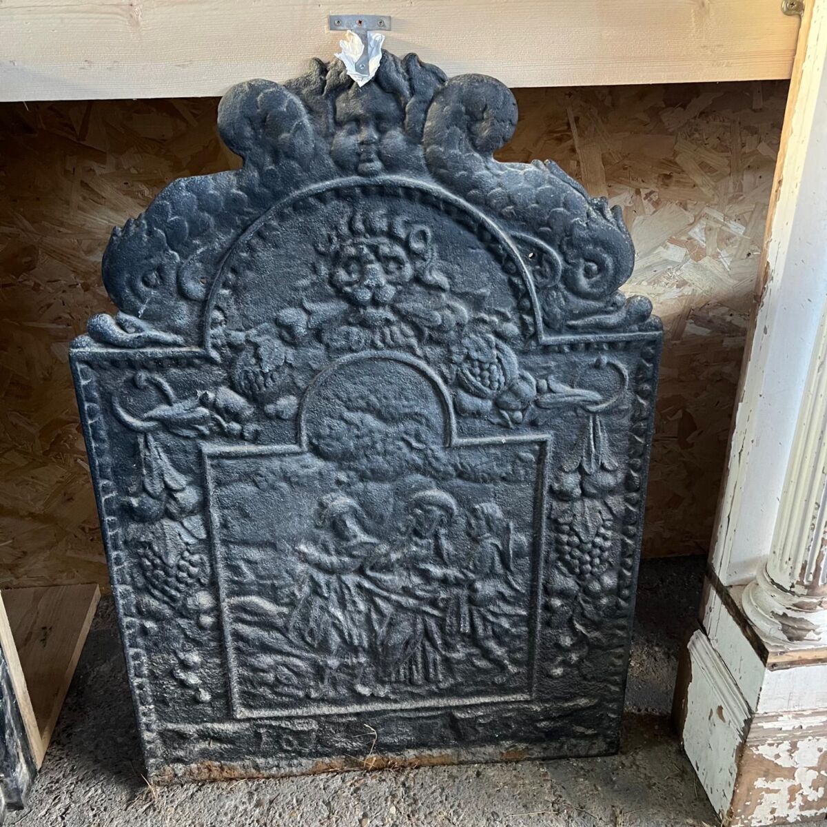 Beautiful Ornate Cast Iron Fireback