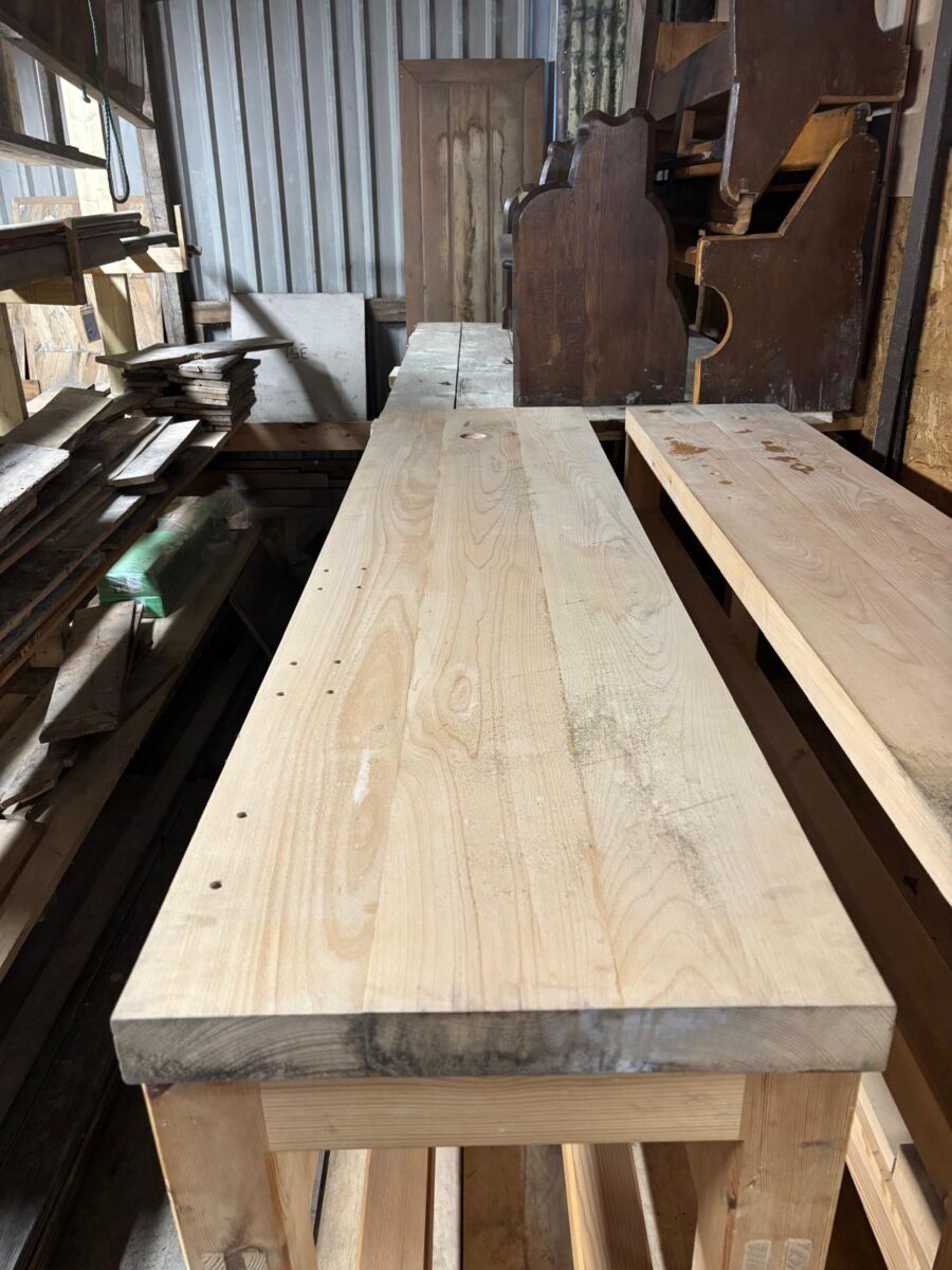 Reclaimed Pine Topped Counter - Authentic Reclamation